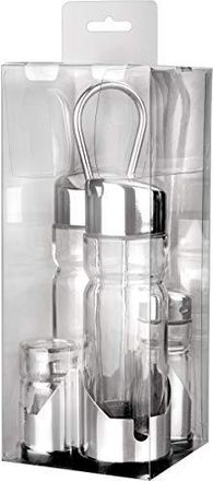 Ibili 768500 Salatbesteck, 4-teilig (Öl+Essig+Salz+Pfefferstreuer)