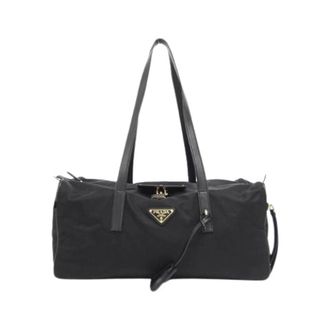 Prada Pre-owned Tessuto Vitello Boston Bag - - Pre-owned - Damen - Schwarzk - ONE SIZE