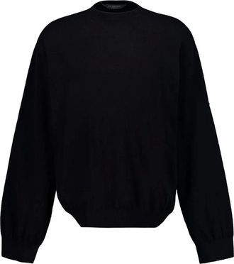 Balenciaga pull en cachemire à col rond - Noir