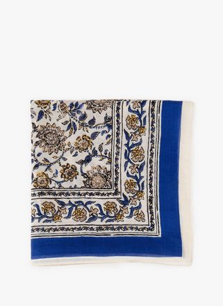 Au Printemps Paris Etole imprim&eacute; fleuri en coton