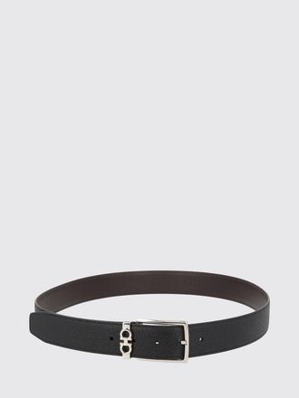 Ferragamo Ceinture r&eacute;versible en cuir de veau avec boucle ardillon Gancini