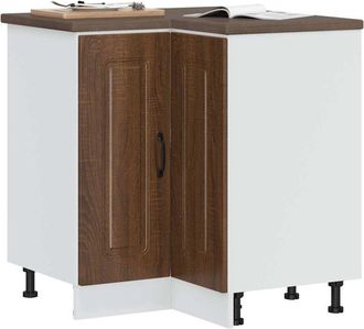vidaXL Armoire dangle de cuisine Kalmar ch&ecirc;ne marron bois ing&eacute;nierie Vidaxl