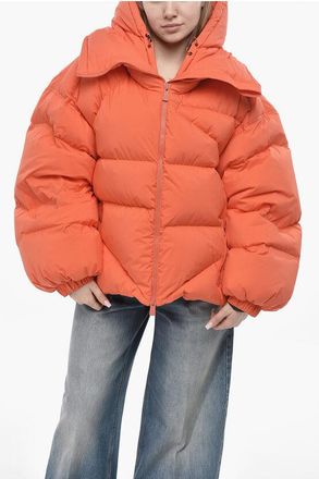 Bacon Solid-Color Puffer DOUBLE B With Hood size M