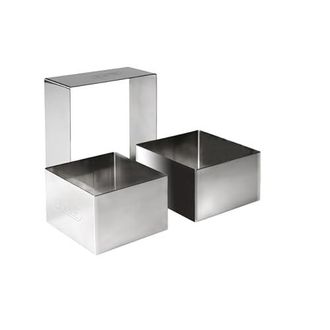 Ibili 716906 Emporte Pièce Carre INOX, Argent, 6 cm, 6 x 4.5 cm