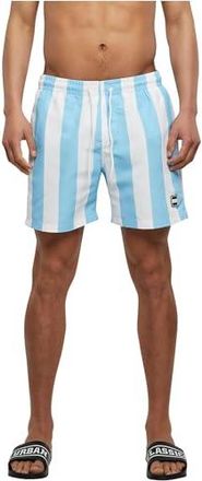 Urban Classics Homme Short De Bain À Motifs Maillot, Balticbluebarstripe, 5XL EU