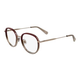 Longchamp Ros&eacute;gold/Burgunder Brillengestelle - - Accessories - unisex - Braun - 51 MM