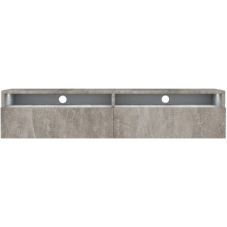 Selsey Selsey - rednaw - Meuble tv - 140 cm - b&eacute;ton - avec led - scandinave - moderne