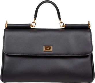 Dolce & Gabbana Crossbody Bags - Vintage My Sicily Bag In Black Leather - Gr. unisize - in Schwarz - f&uuml;r Damen