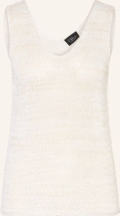 s.Oliver Black Label S.Oliver Black Label Stricktop Mit Glitzergarn weiss
