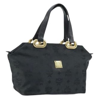 MCM Sac &agrave; main en nylon Pre-owned - Femme - Pre-owned - Noir - Taille: ONE Size