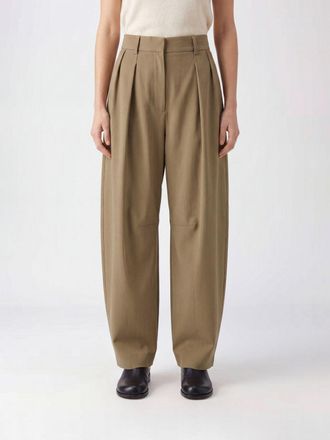 Loewe Short large taille haute en pure laine &agrave; fermeture dissimul&eacute;e