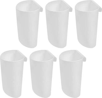 Beaupretty PRETYZOOM 6 St&uuml;ck H&auml;ngeeimer Organizer aus Robustem Kunststoff Platzsparende Aufbewahrungsk&ouml;rbe f&uuml;r K&uuml;che und Bad Einfach Montierbar Vielseitiger H&auml;ng