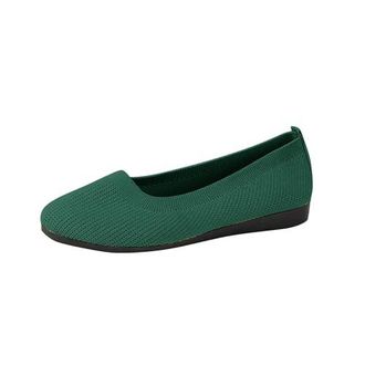 Generic Ballerines plates en tricot respirant pour femme - Couleur unie - Tendance - D&eacute;contract&eacute;e - Confortable - Classique - Chaussures habill&eacute;es - Pour le t