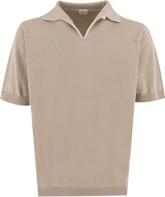 Eleventy Homme, Tops, Beige, Taille: XL Polo Tricot