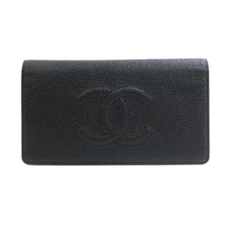 Chanel Pre-owned Lange Geldb&ouml;rse (zweifach faltbar) - - Pre-owned - Damen - Schwarzk - ONE SIZE