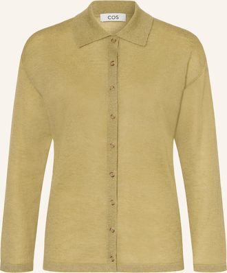COS Cos Strickjacke Mit Mohair gruen