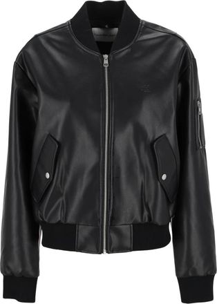 Calvin Klein Jeans Femme, Vestes, Noir, Taille: 42 FR Veste en simili cuir beige