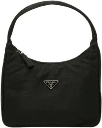 Prada Sac bandouli&egrave;re en nylon pr&eacute;-appr&eacute;ci&eacute; - Femme - Pre-owned - Noir - Taille: ONE Size