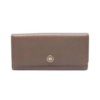 Loewe Pre-owned Anagram Leder Lang Bifold Geldb&ouml;rse - - Pre-owned - Damen - Braun - ONE SIZE