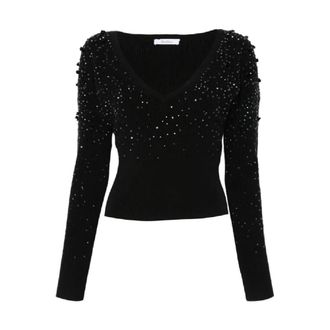 Max Mara Damen, Strickwaren, Schwarzk, LGr&ouml;&szlig;e