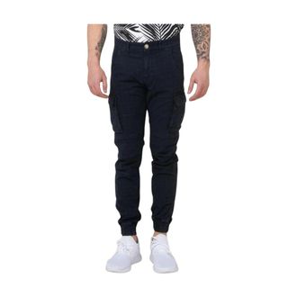 Gas Baumwoll-Cargohose mit mehreren Taschen - - Trousers - Herren - Blau - XS