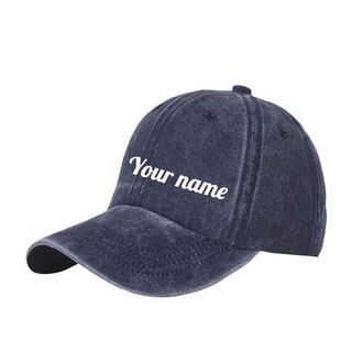 Generic Baseball personnalise, Papa r&eacute;glable Vintage Unisexe Casquette de Baseball, &agrave; Sangle r&eacute;glable Cadeau Homme Papa Papy Cadeau Anniversaire(Navy Blue)