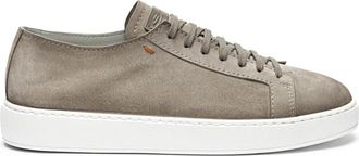 Santoni Seta Wildleder-Sneaker - - Shoes - Herren - Beige - 40 1/2 EU