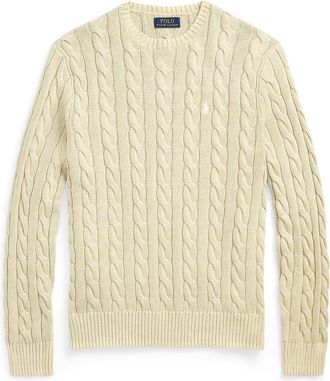Ralph Lauren CABLE-KNIT MINERAL-DYED COTTON SWEATER