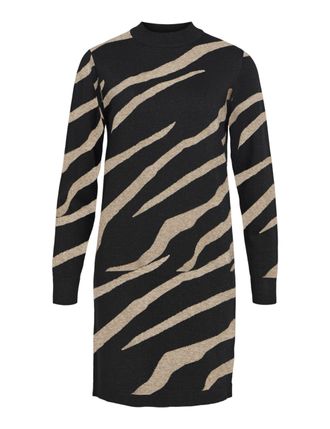 Object Objray L/S Knit Dress AOP Noos