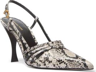 Michael Kors Haisley Pumps Schlangeneffekt - Grau