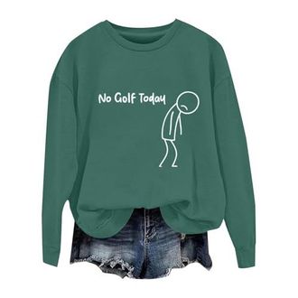 Generic Pull Femme Sweatshirt Lettres Imprim&eacute;es Manches Longues Col Rond Pull Sans Capuche Chemisier Tops Automne Hiver Femmes Lettres Imprim&eacute; D&eacute;contract&eacute; Hau