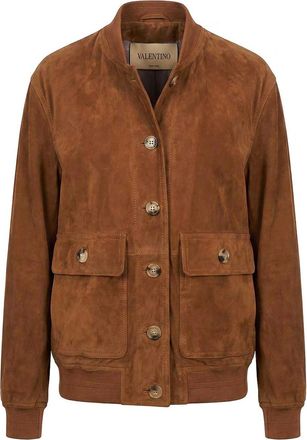 Valentino Garavani Lederjacke - Hellbraun