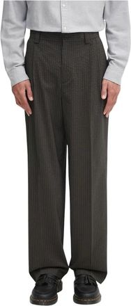 Maison Kitsun&eacute; Homme, Pantalons, Vert, Taille: W38 Pantalon droit pliss&eacute;