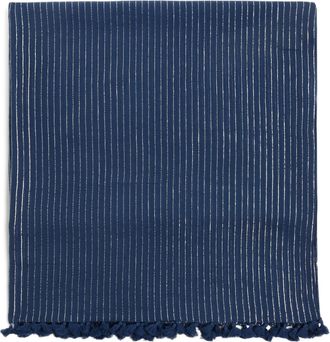 Saison 1865 Foulard en coton et fil métallisé