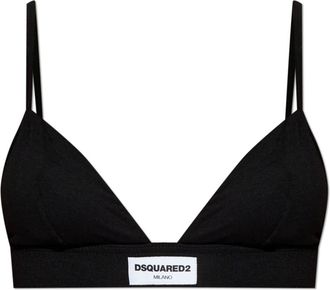 Dsquared2 Femme, Sous-v&ecirc;tements, Noir, Taille: 38 FR Soutien-gorge avec &eacute;cusson logo