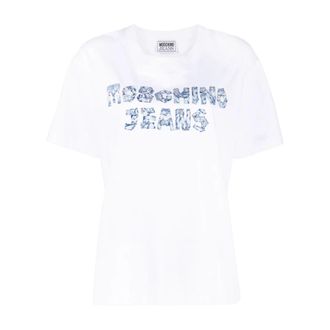 Moschino Jeans T-Shirts und Polos Wei&szlig; - - Tops - Damen - Wei&szlig; - S