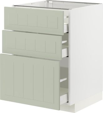 IKEA METOD / MAXIMERA Unterschrank mit 3 Schubladen