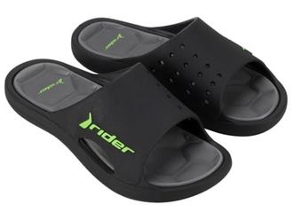 Rider Homme Bay XIV AD Slide Sandal, Black/Grey/Green, 47 EU