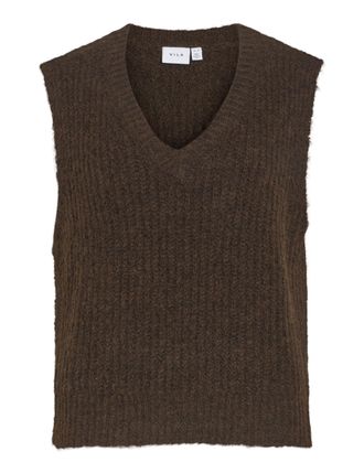 Vila mpe V-Neck Knit Waistcoat-Noos