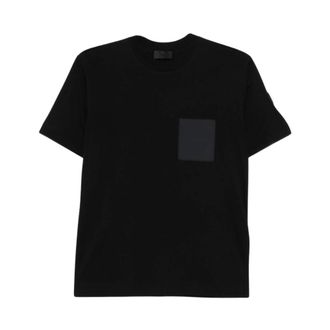 Moncler Femme, Tops, Noir, Taille: 38 FR SS T-Shirt