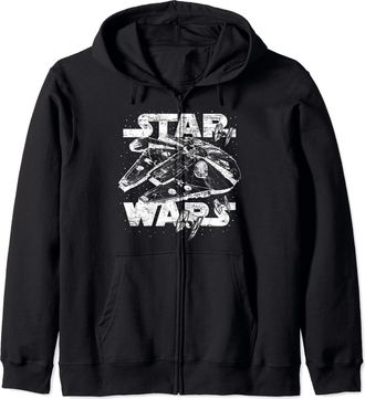 Star Wars Millennium Falcon Large White & Transparent Kapuzenjacke