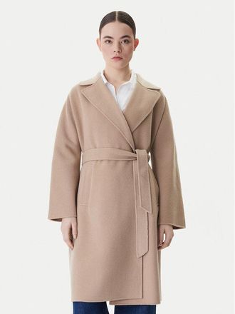 Max Mara Wollmantel Civada 2615011011 Beige Regular Fit