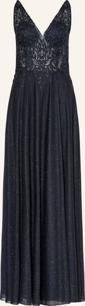Vera Mont Vm Vera Mont Abendkleid Mit Glitzergarn Und Spitze blau