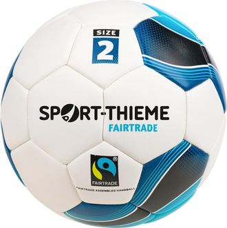 Sport-Thieme Handball Fairtrade | Trainingshandball | Langlebig Dank SR-Blase | Top Grip | Wei&szlig;-Blau | PU-Oberfl&auml;che