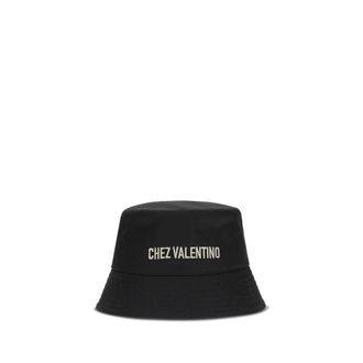 Valentino Garavani Chez Valentino Bucket Hat - Homme - Accessoires - Noir - Taille: 58 CM