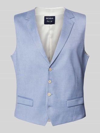 Mc Neal Slim Fit Weste mit Leinen-Anteil
