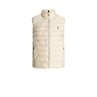 Polo Ralph Lauren &Auml;rmellose Daunenjacke - Beige
