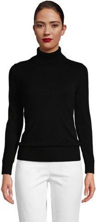 Lands End Rollkragen-Pullover aus Kaschmir, Damen, Gr&ouml;&szlig;e:36-38 regular, Schwarz, Kaschmir, by Lands End