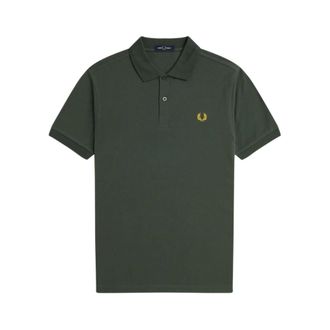 Fred Perry Homme, Tops, Vert, Taille: XS Polo Vert en Coton avec Logo