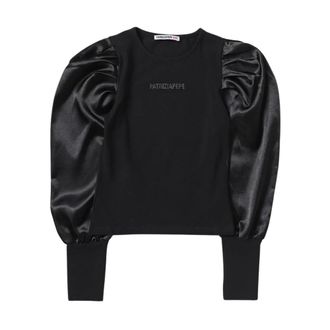 Patrizia Pepe Damen, Blusen & Hemden, Schwarzk, XLGröße